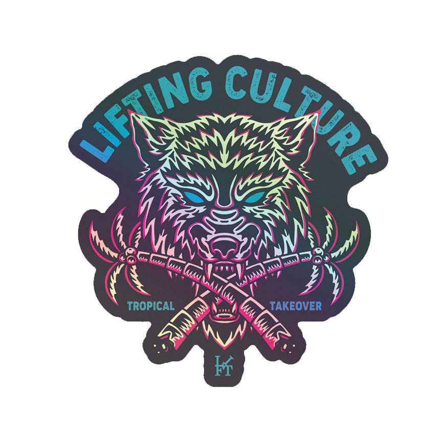 Tropical Takeover Sticker (Holographic) – LIFTING CULTURE APPAREL