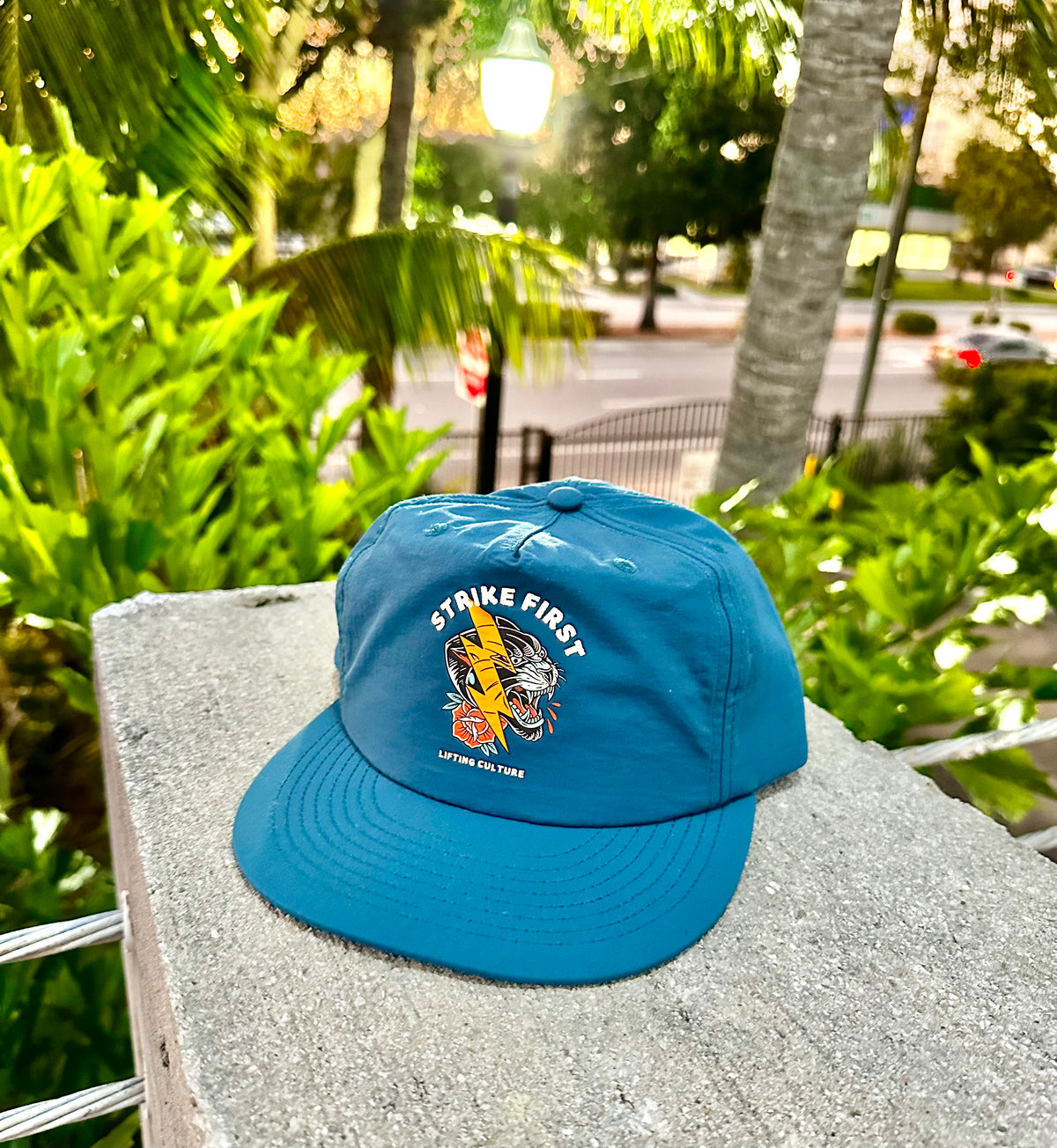 Strike First 5-Panel Hat - LIFTING CULTURE APPAREL